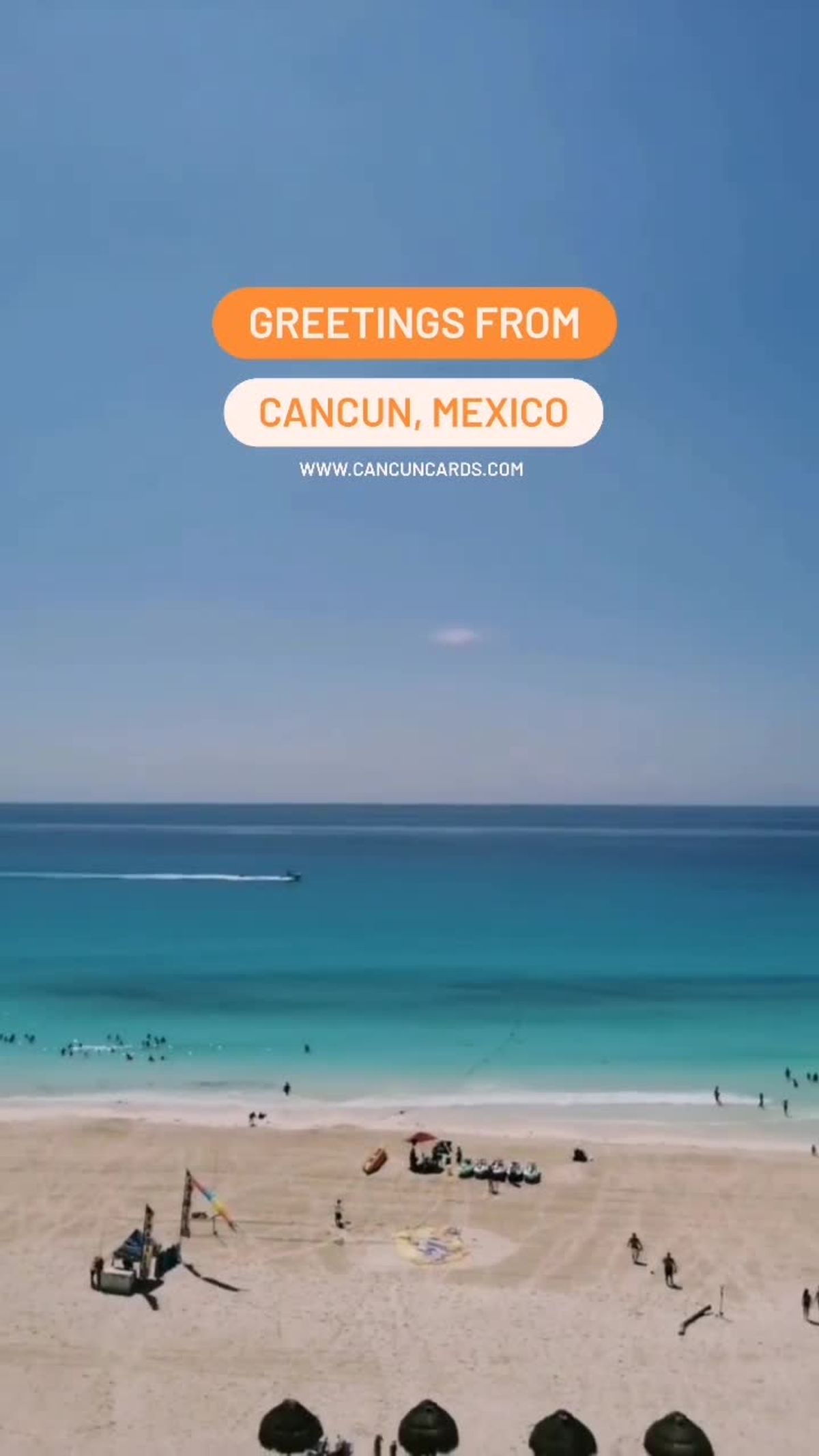 This beautiful hotel and its beach await... - Cancun Cards