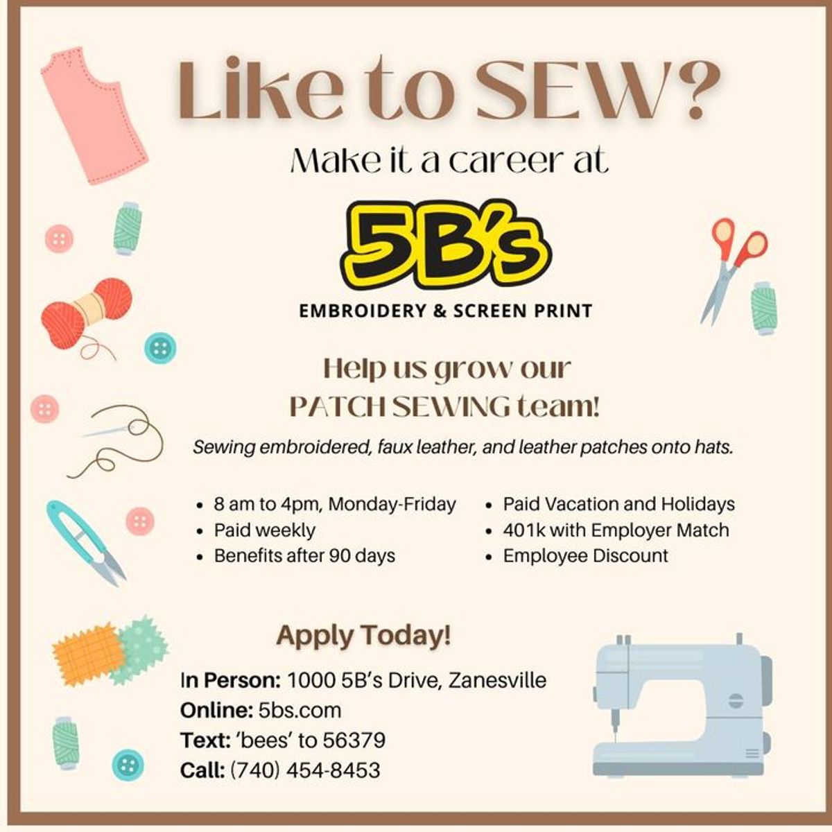 SEWERS!! Turn your HOBBY into a CAREER a... - 5B's Embroidery And ...