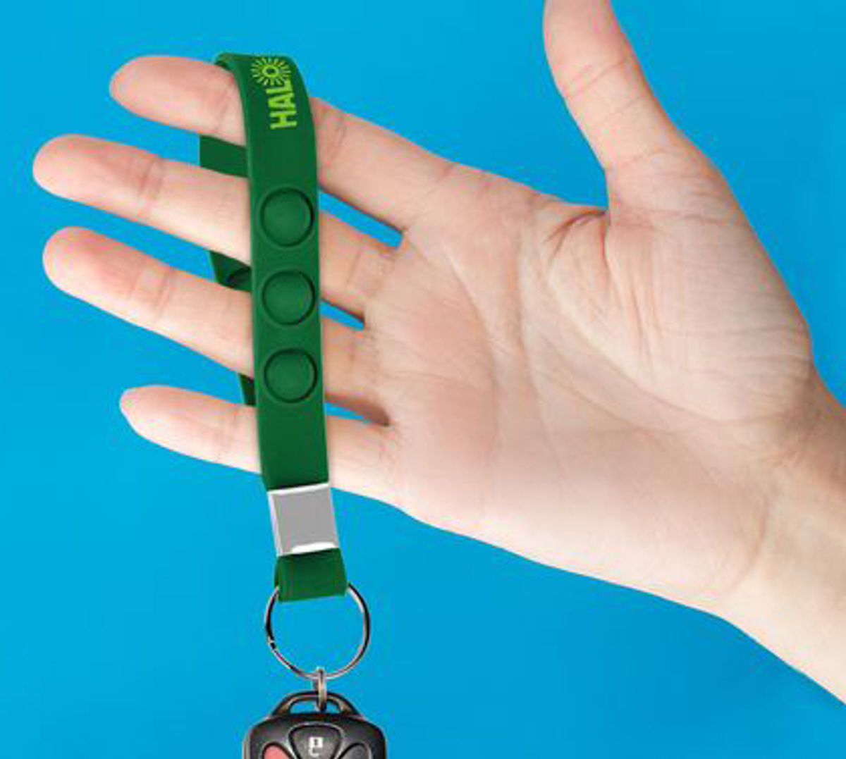 Our Pop Bubble Wrist Strap Key Holder is... - Koozie Group