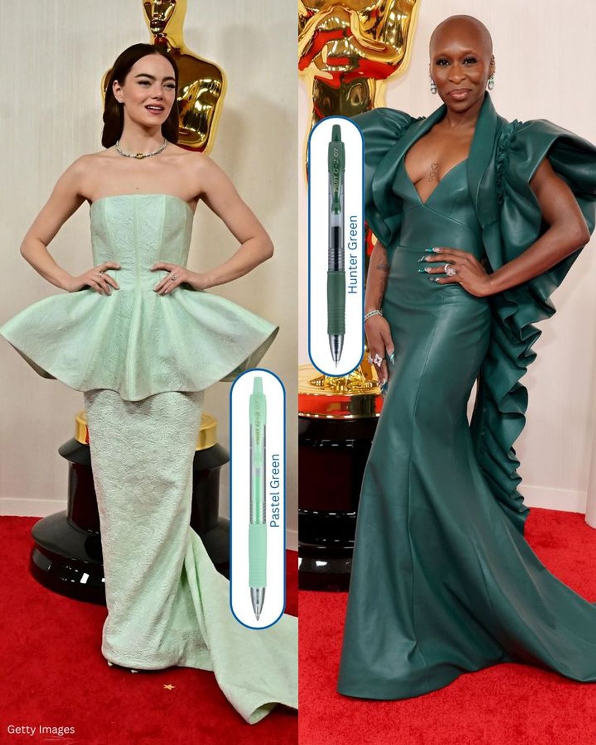 A rainbow of colors on the Oscars red ca... - Pilot Pen Corporation Of ...