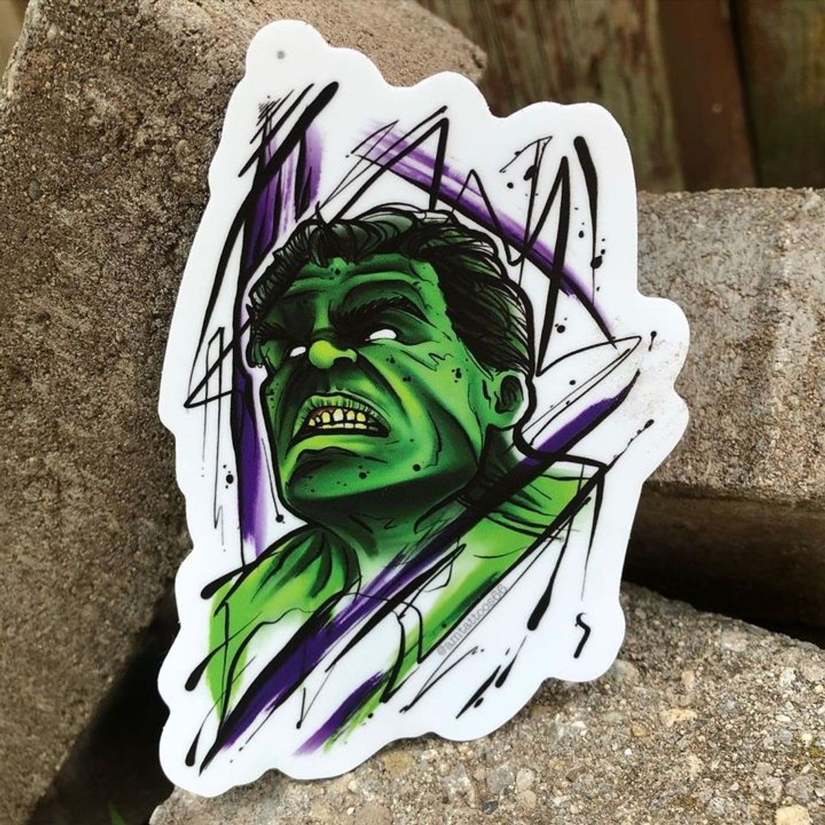 Unleash the power of the Hulk with this ... - Stickerbeat Inc
