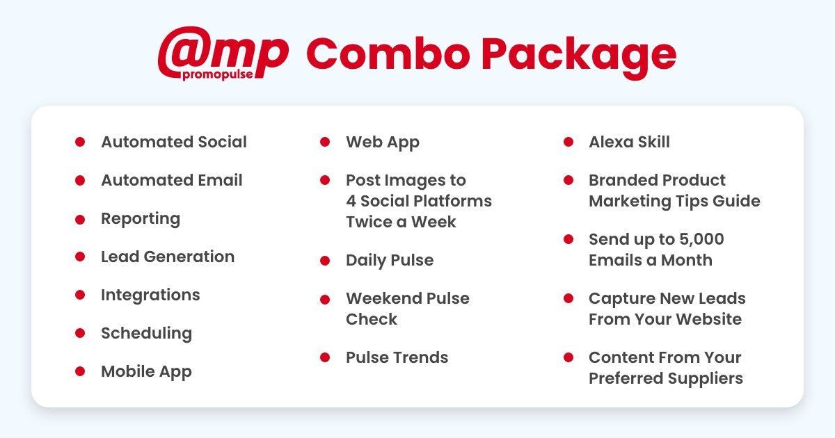 Our email + social AMP package truly is ... - PromoPulse