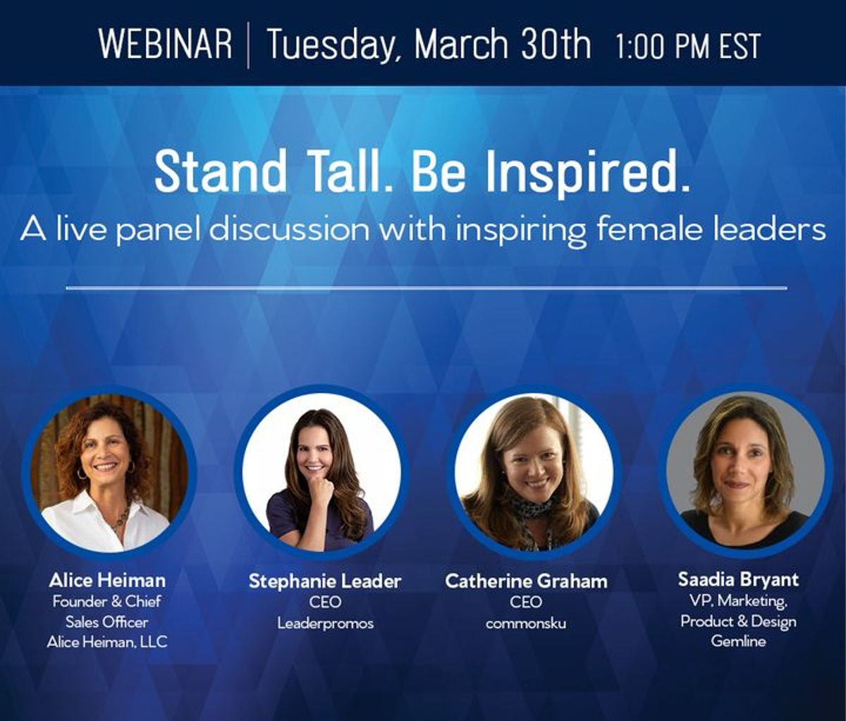 Join Us Tuesday March 30th At 1PM EST Gemline Join Us Tuesday March 30th At 1PM EST Gemline