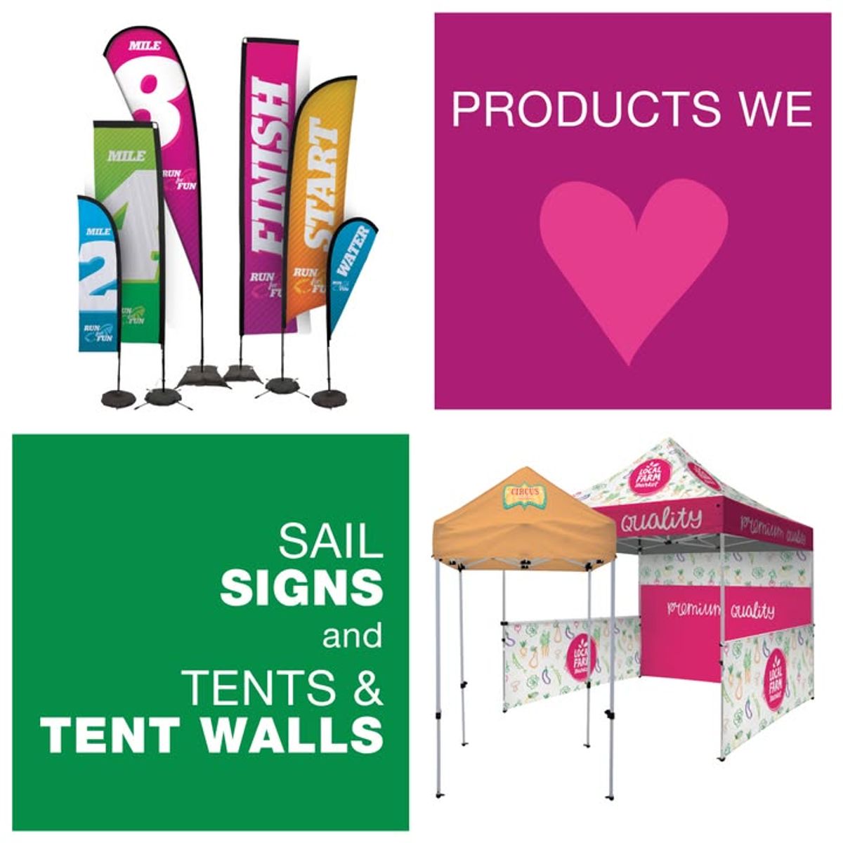 Sail signs and tents are the ultimate du... - Showdown Displays