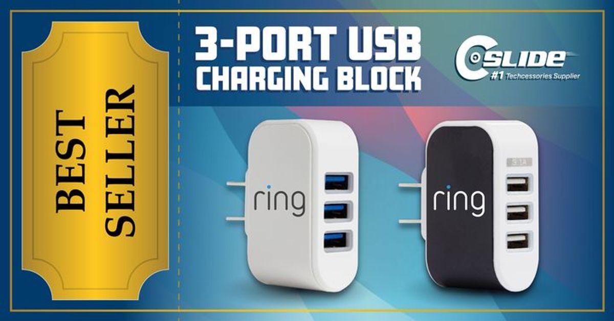 BEST SELLER! The 3-Port USB Wall Chargin... - C-Slide