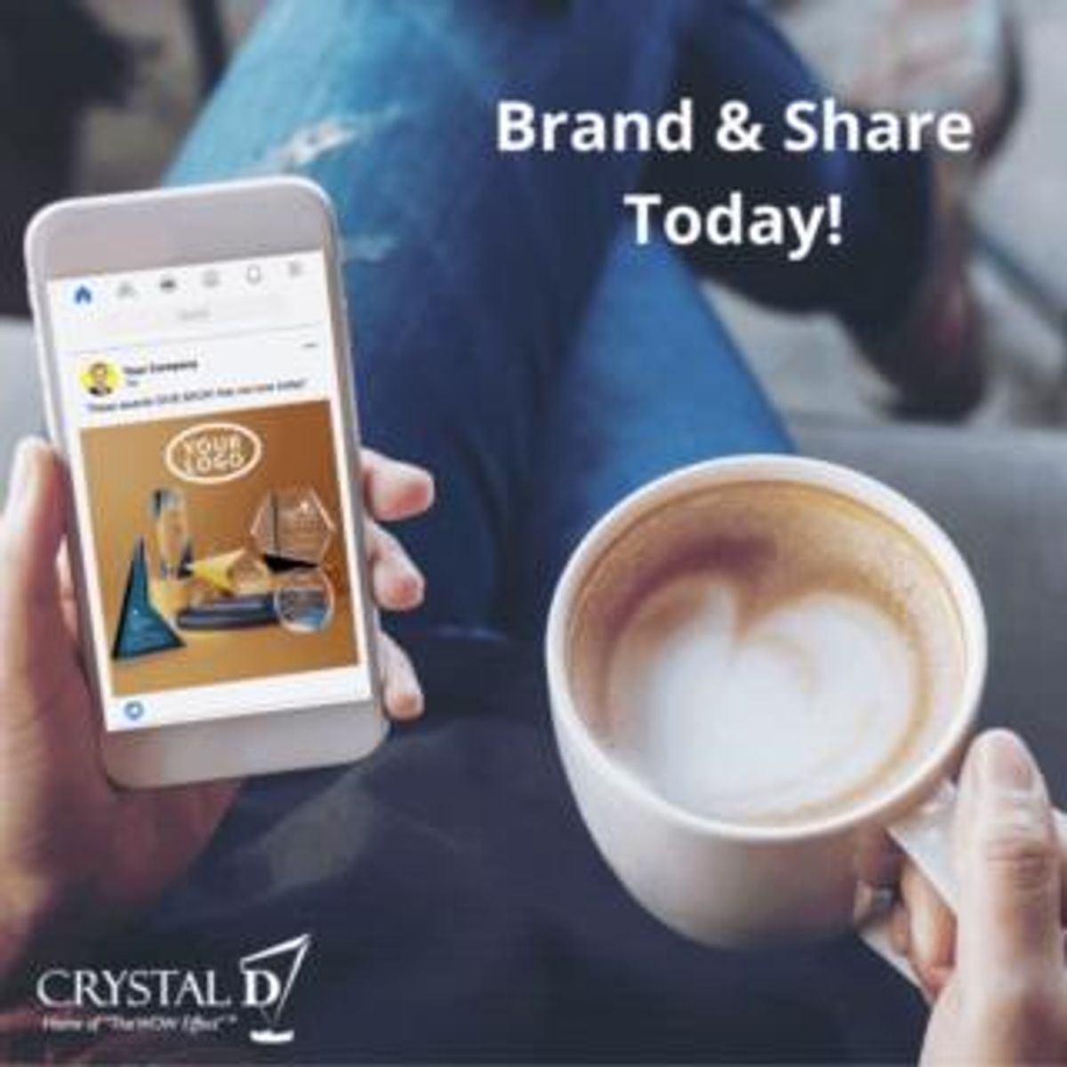 Share branded content with your customer... - Crystal D