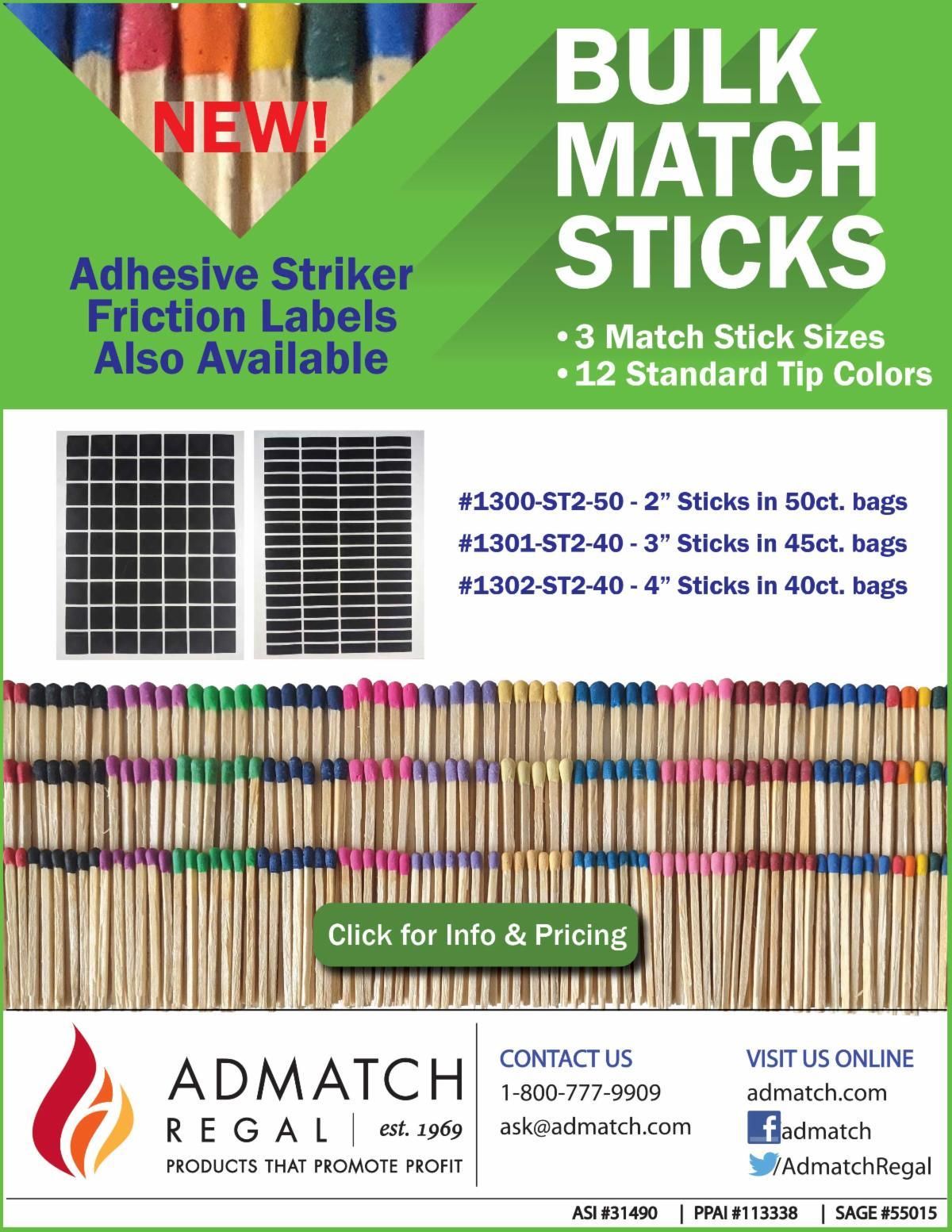 Bulk Match Sticks for Home Gifts & Speci... - Admatch Regal