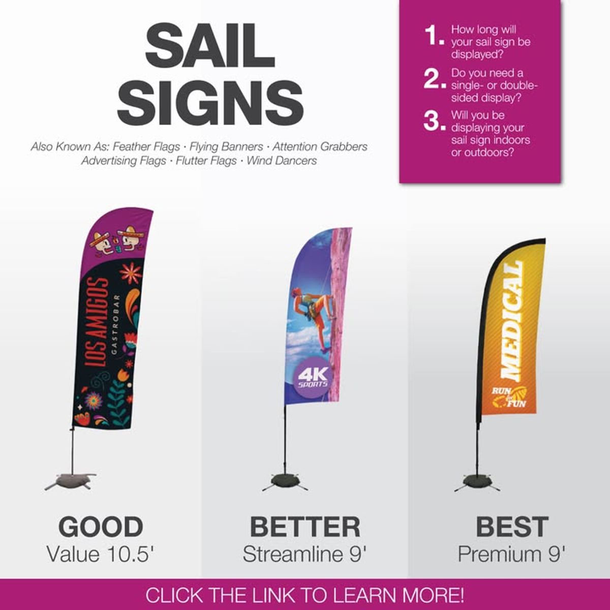 Sail signs are a high-visibility, high-i... - Showdown Displays