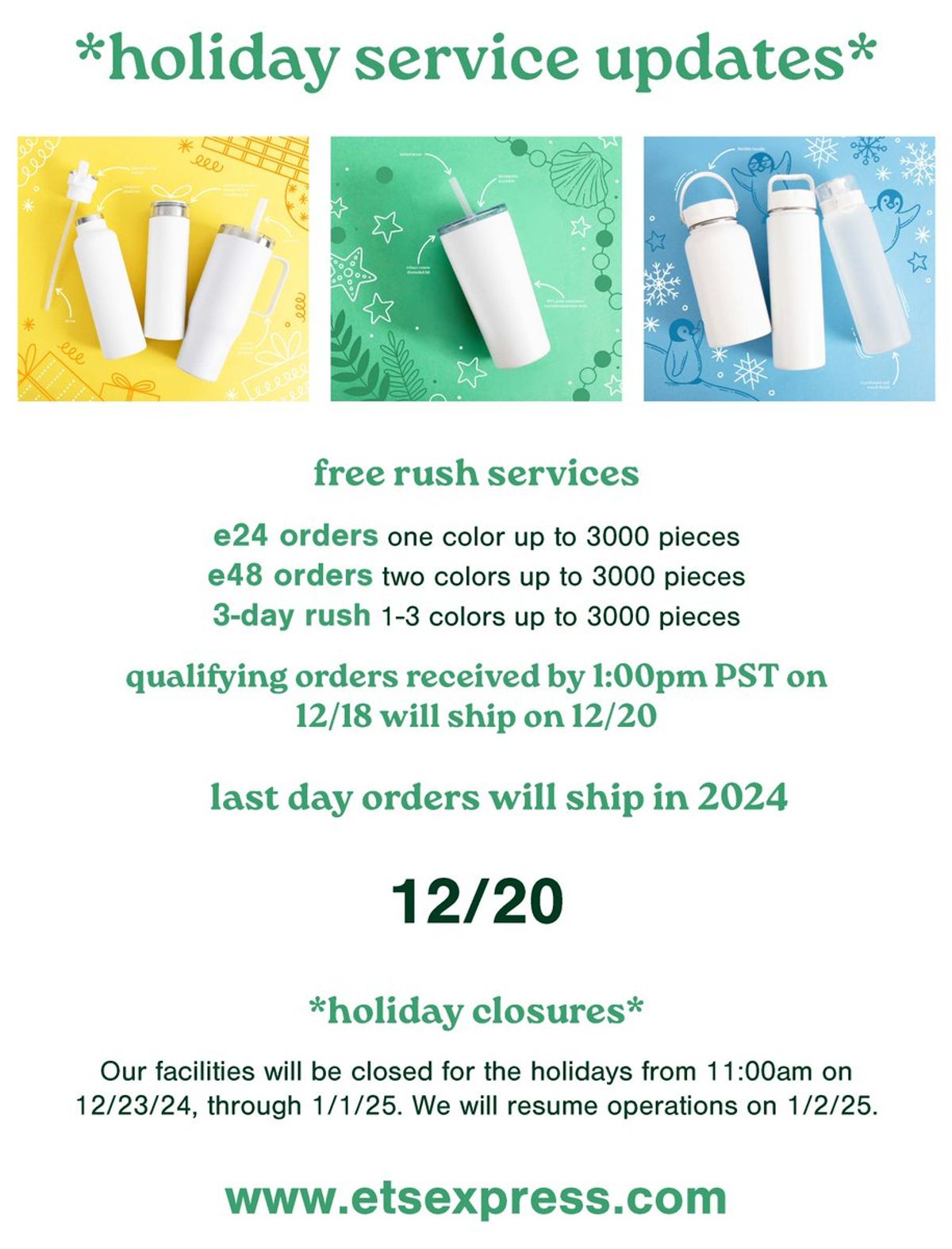 🎄 *𝐇𝐎𝐋𝐈𝐃𝐀𝐘 𝐒𝐄𝐑𝐕𝐈𝐂𝐄 𝐔𝐏𝐃... - ETS Express