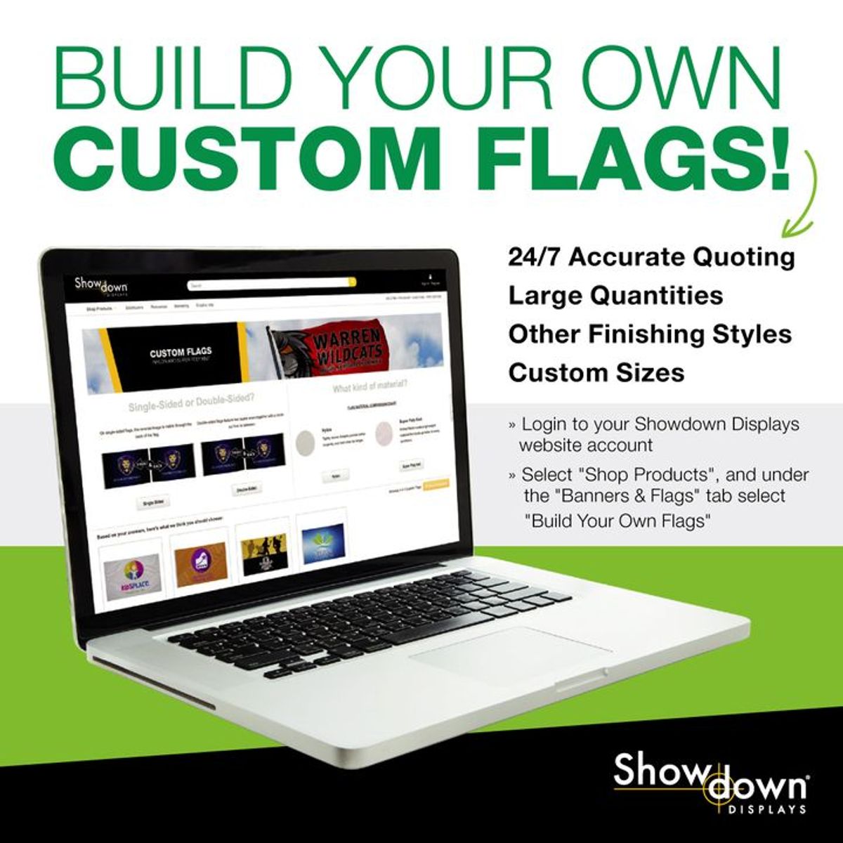 Build your own custom flags with this qu... - Showdown Displays