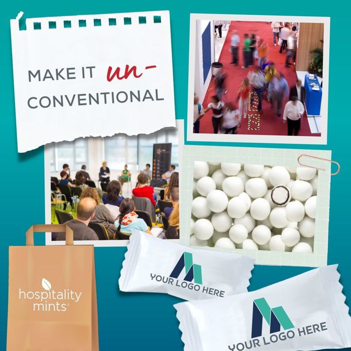 Sprinkle your custom mints around your t... - Hospitality Mints