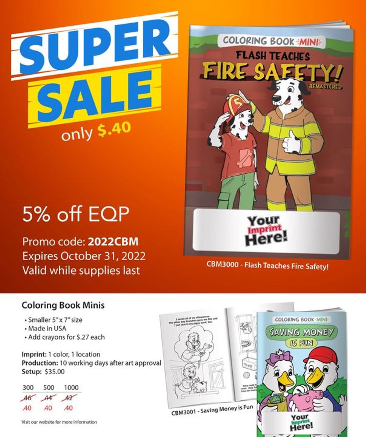 We never discount coloring books... unti... - Fields Manufacturing