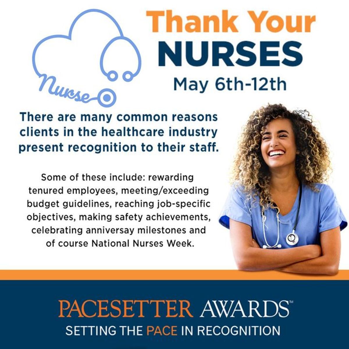 BIG THANKS to all Nurses! You make this ... - Pacesetter Awards Co.