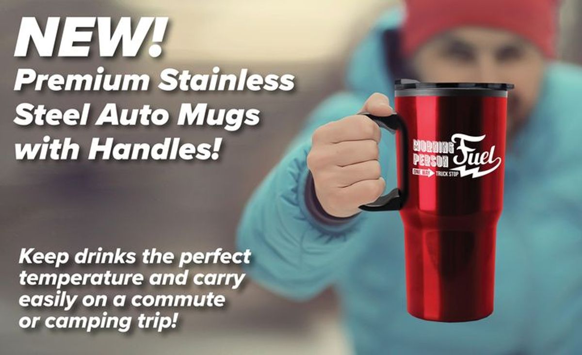 NEW! Premium Stainless Steel Auto Mugs w... - GaryLine