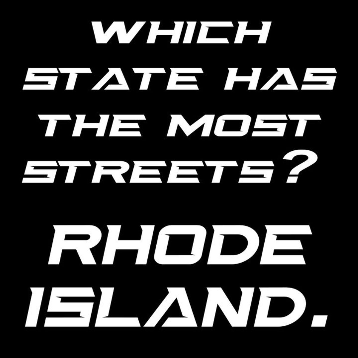 Which State Has The Most Streets American Slide Chart Which State Has The Most Streets American Slide Chart