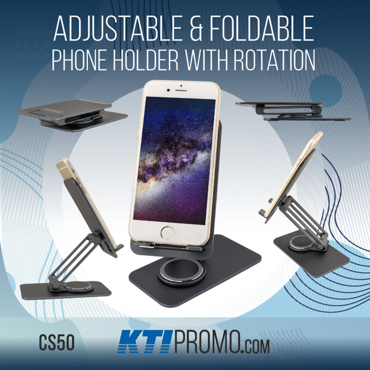 Adjustable & Foldable Phone Holder with ... - KTI Promo