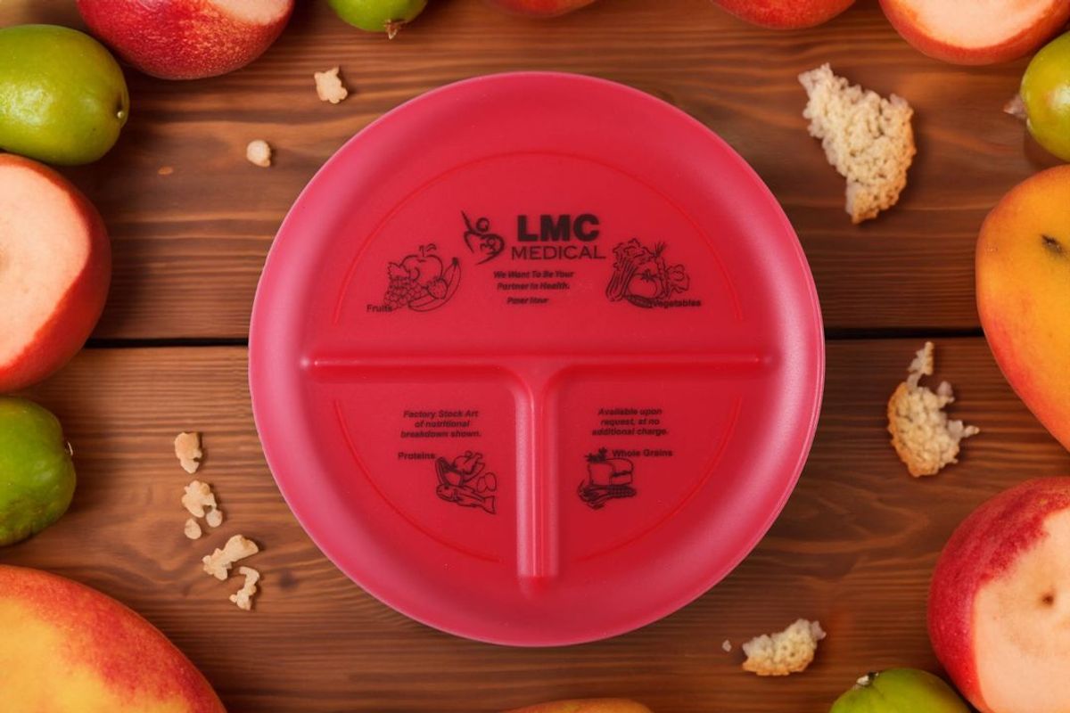 Portion plate for a balanced lifestyle!... - Evans Manufacturing | HPG